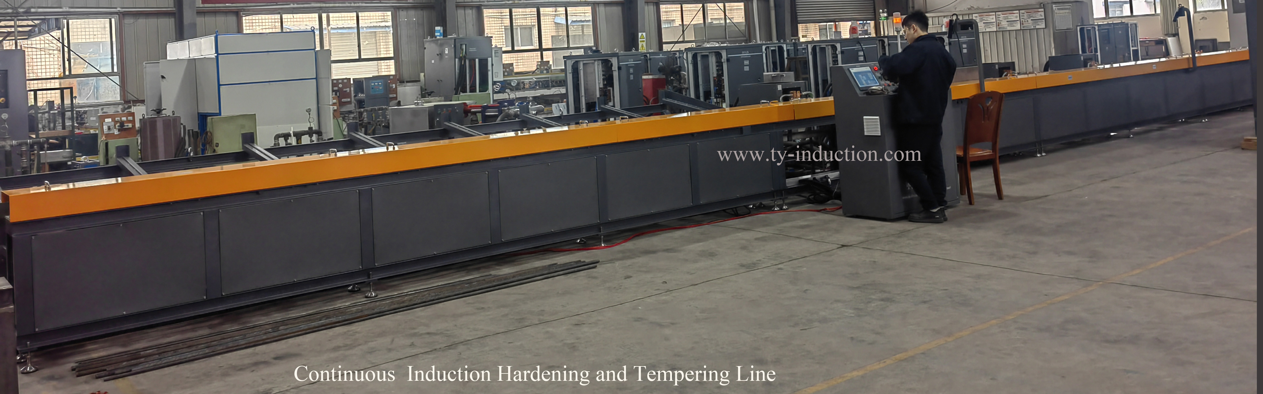 ODM. Acceptance of Continuous Induction Hardening and Tempering Line